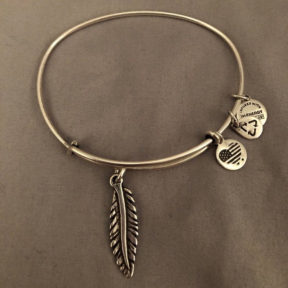 Alex and Ani | Jewelry | Alex And Ani Feather Expandable Bangle | Poshmark